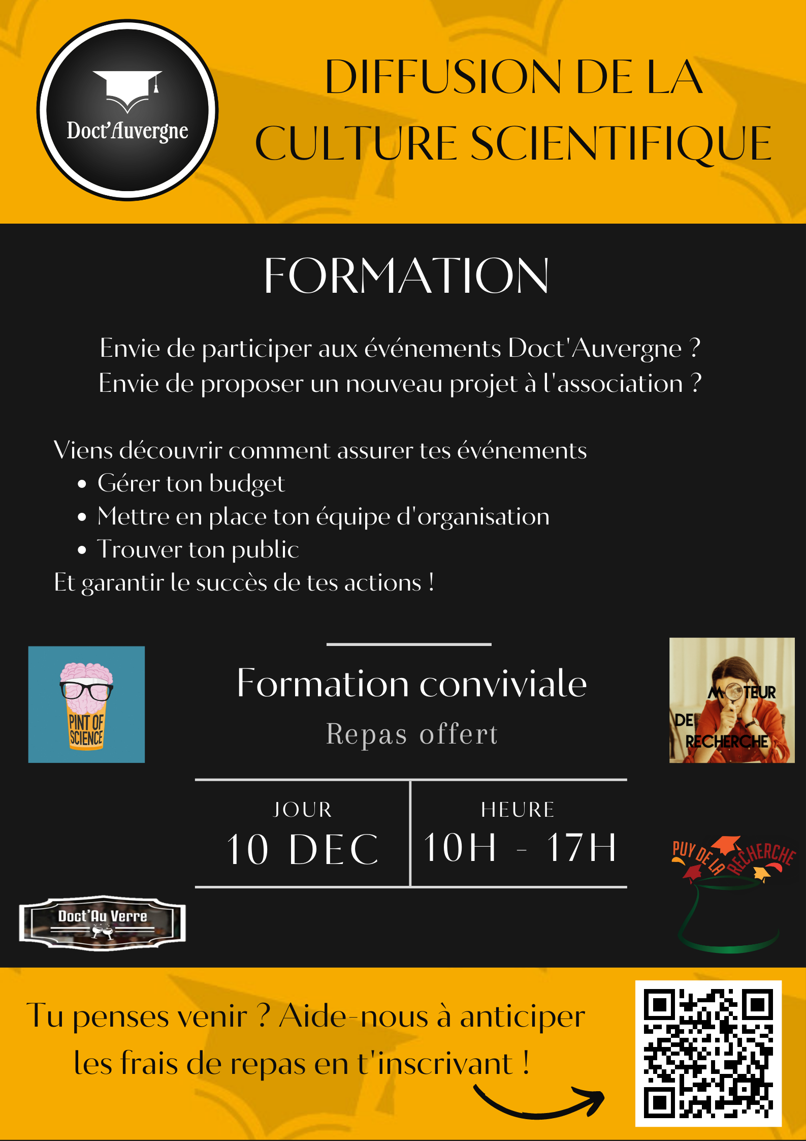 Formation à la diffusion de la culture scientifique – Doct'Auvergne